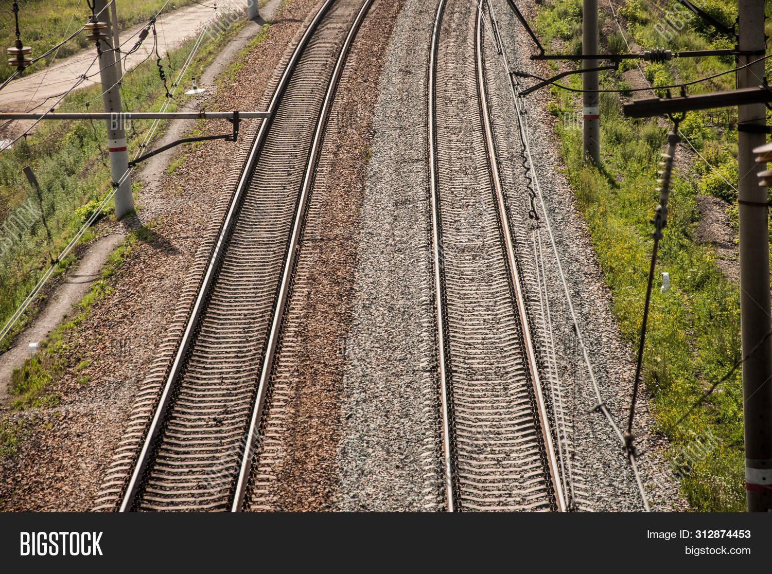 Railway Top View. Image & Photo (Free Trial) | Bigstock