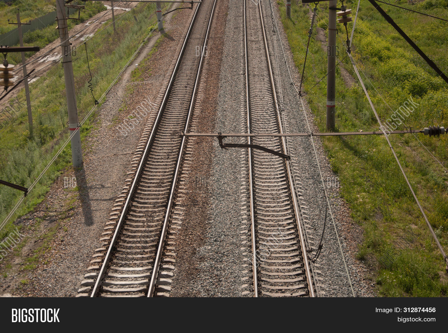 Imagen y foto Railway Top View. (prueba gratis) | Bigstock