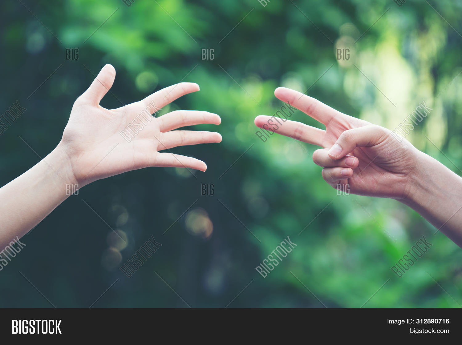 Couple Play Rock Paper Image & Photo (Free Trial) | Bigstock