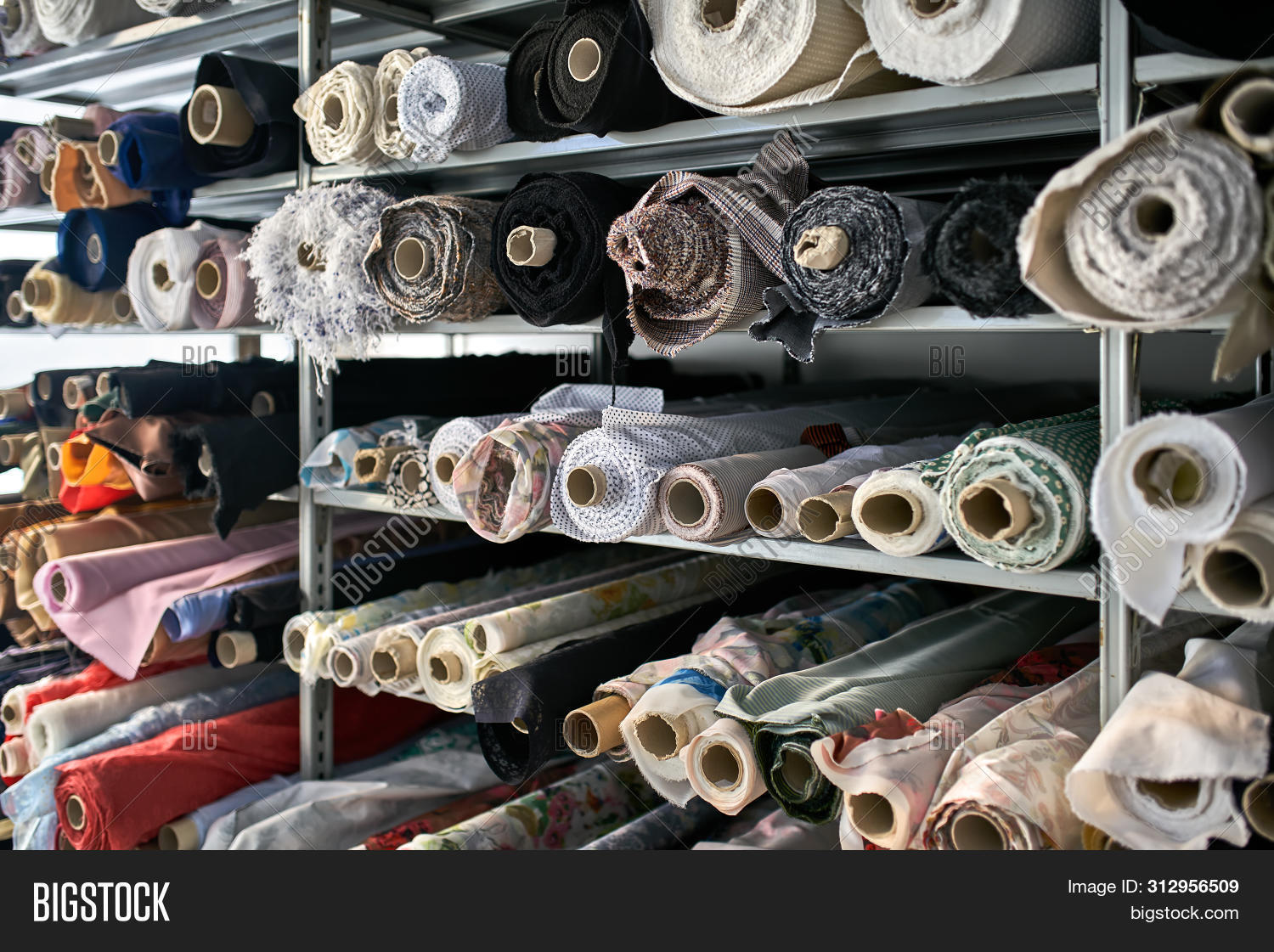 Fabric Warehouse Many Image & Photo (Free Trial) | Bigstock