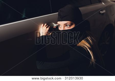 Masked Robber Woman Image & Photo (Free Trial) | Bigstock