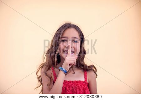 Little Girl Shows Shhh Image & Photo (Free Trial) | Bigstock