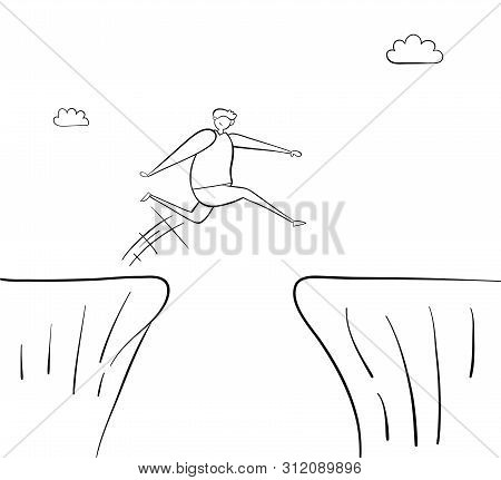 Man Jumping Over Vector & Photo (Free Trial) | Bigstock