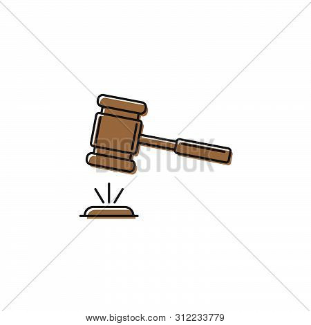 Auction Mallet Vector Vector & Photo (Free Trial) | Bigstock