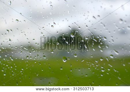 Rain Falling On Window Image & Photo (Free Trial) | Bigstock