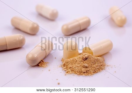 Many Beige Capsules Image & Photo (Free Trial) | Bigstock