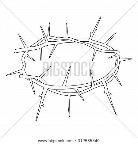 Wreath Thorns. Linear Vector & Photo (Free Trial) | Bigstock