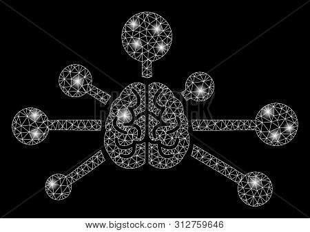 Glowing Mesh Mind Vector & Photo (Free Trial) | Bigstock