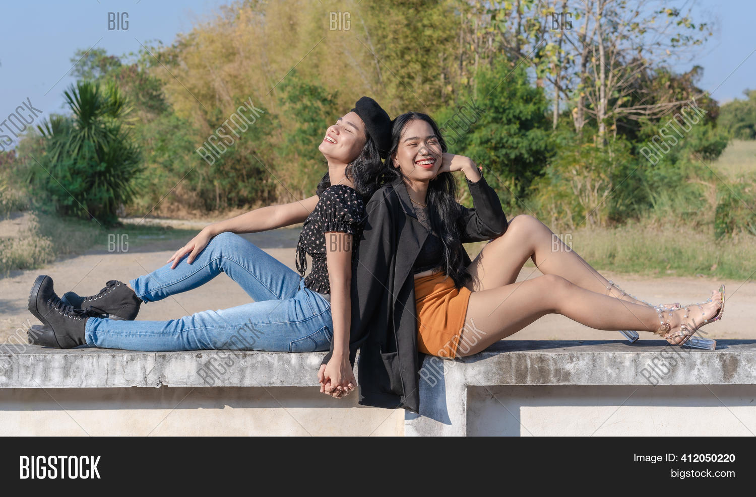 Happiness Two Young Image & Photo (Free Trial) | Bigstock