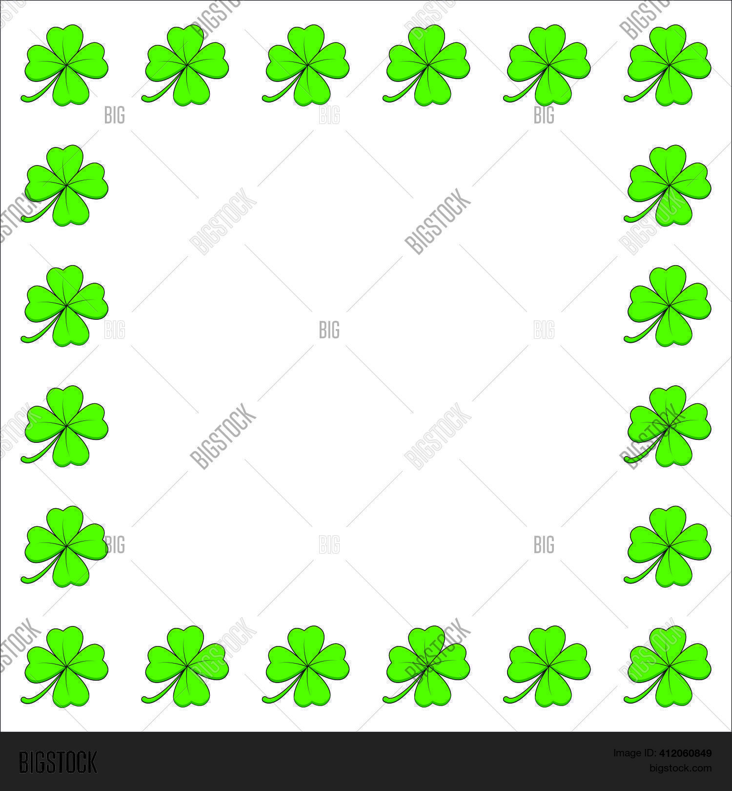Clover Square Frame. Vector & Photo (Free Trial) | Bigstock