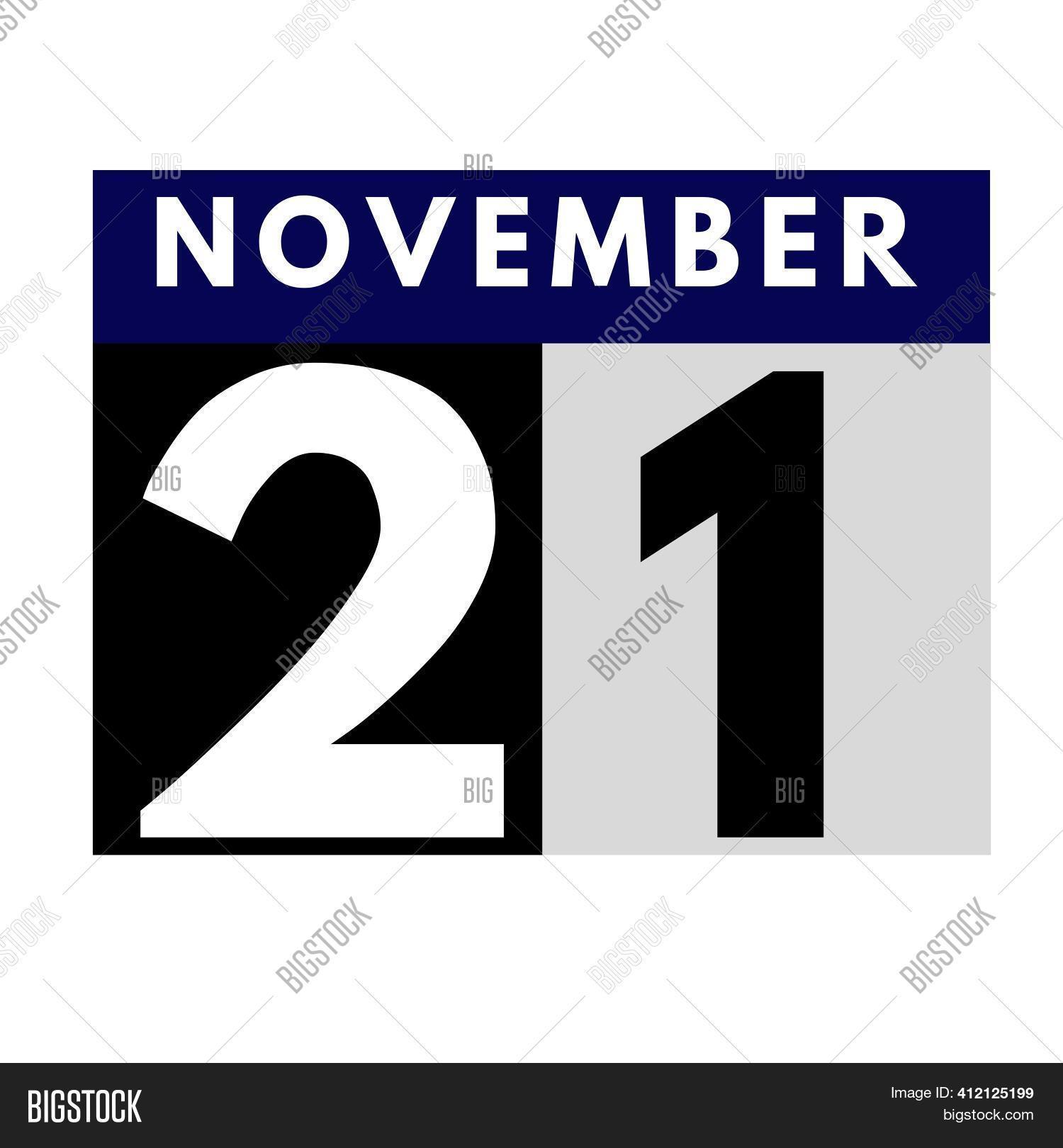 November 21 . Flat Image & Photo (Free Trial) | Bigstock