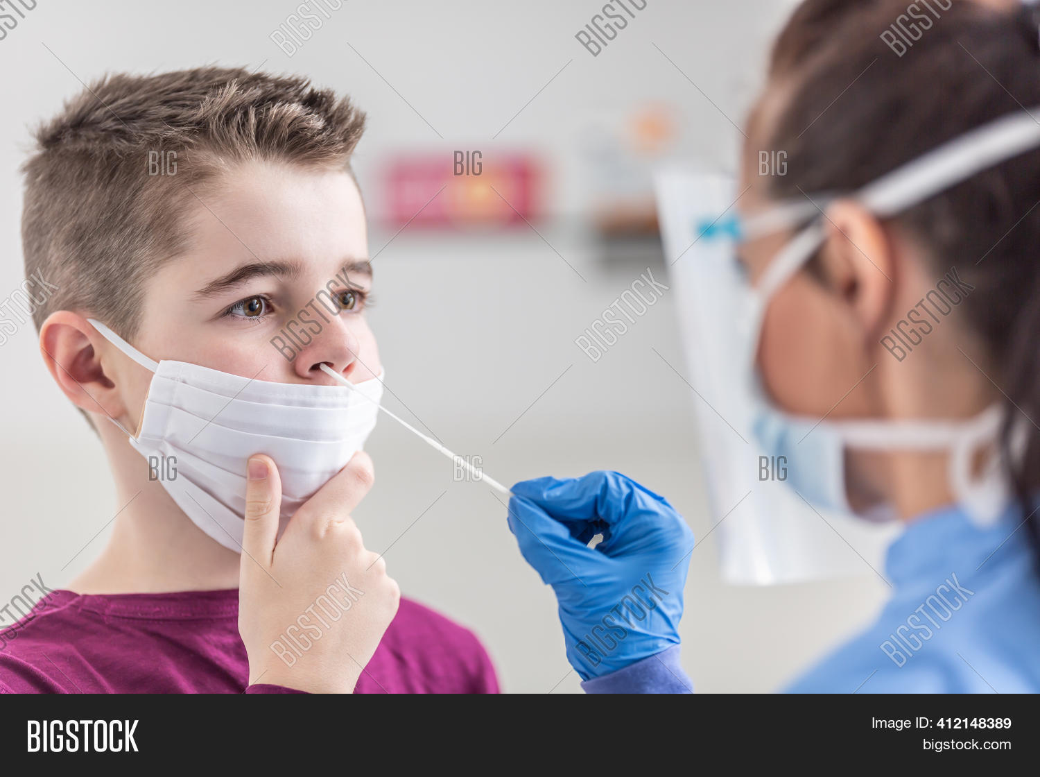 Young Boy Wearing Face Image & Photo (Free Trial) | Bigstock