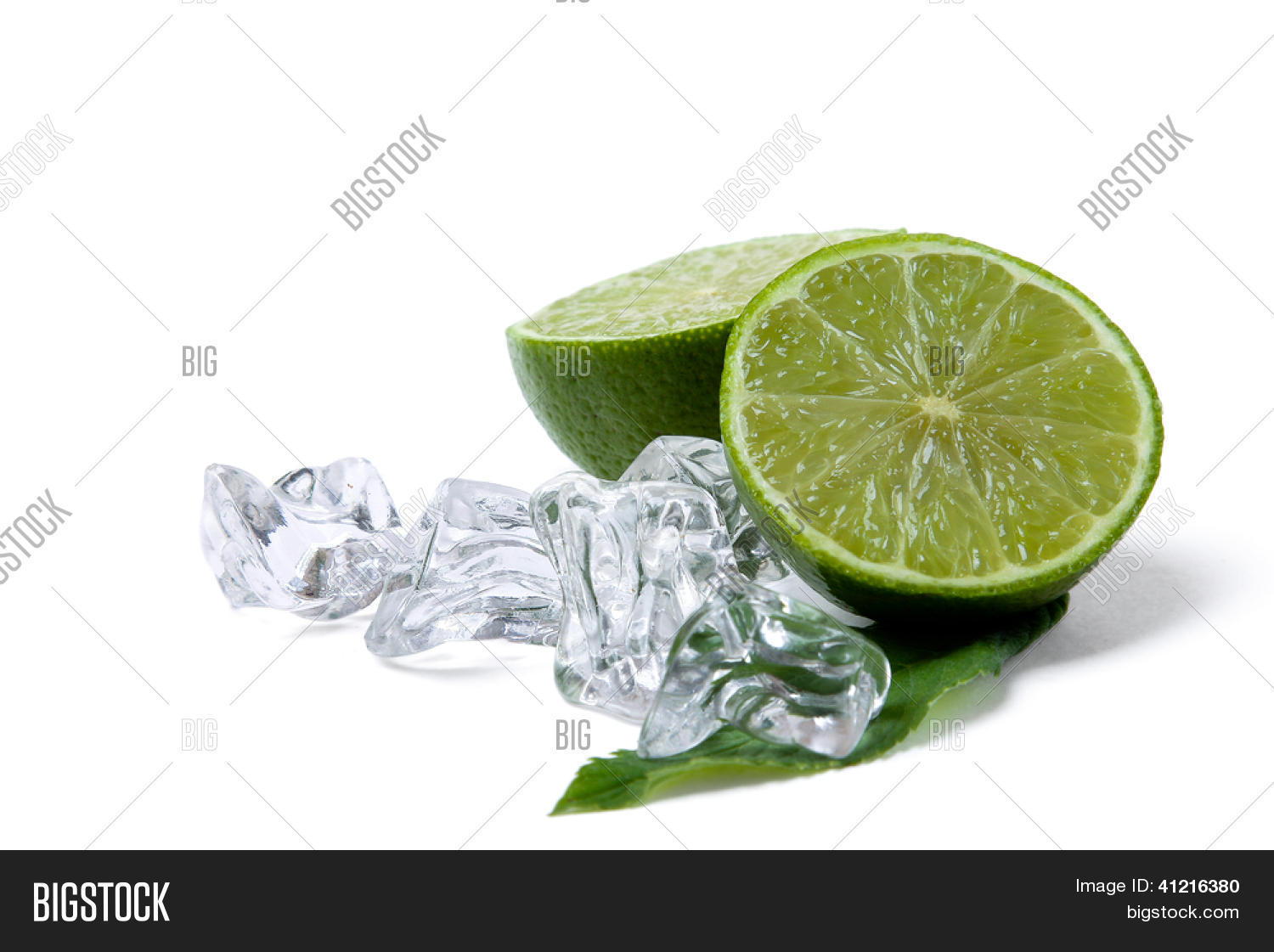 Lime Ice, Isolated On Image & Photo (Free Trial) | Bigstock