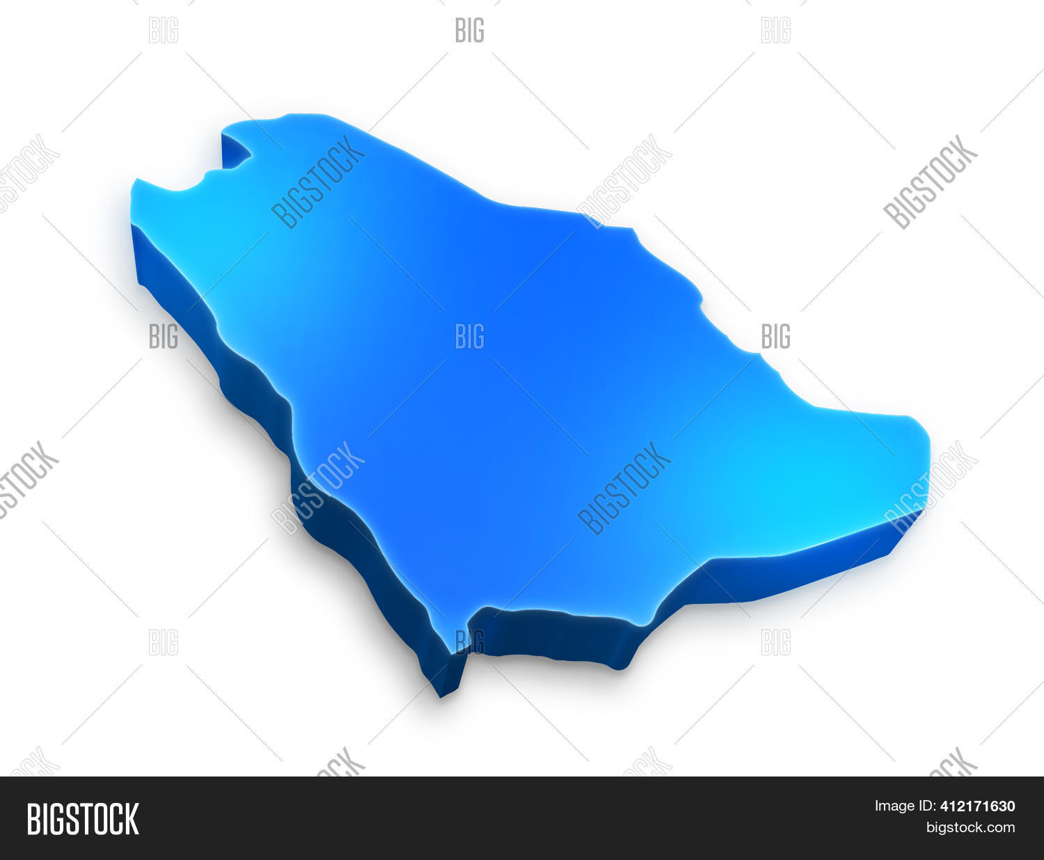 Isolated Blue 3d Map Image & Photo (Free Trial) | Bigstock