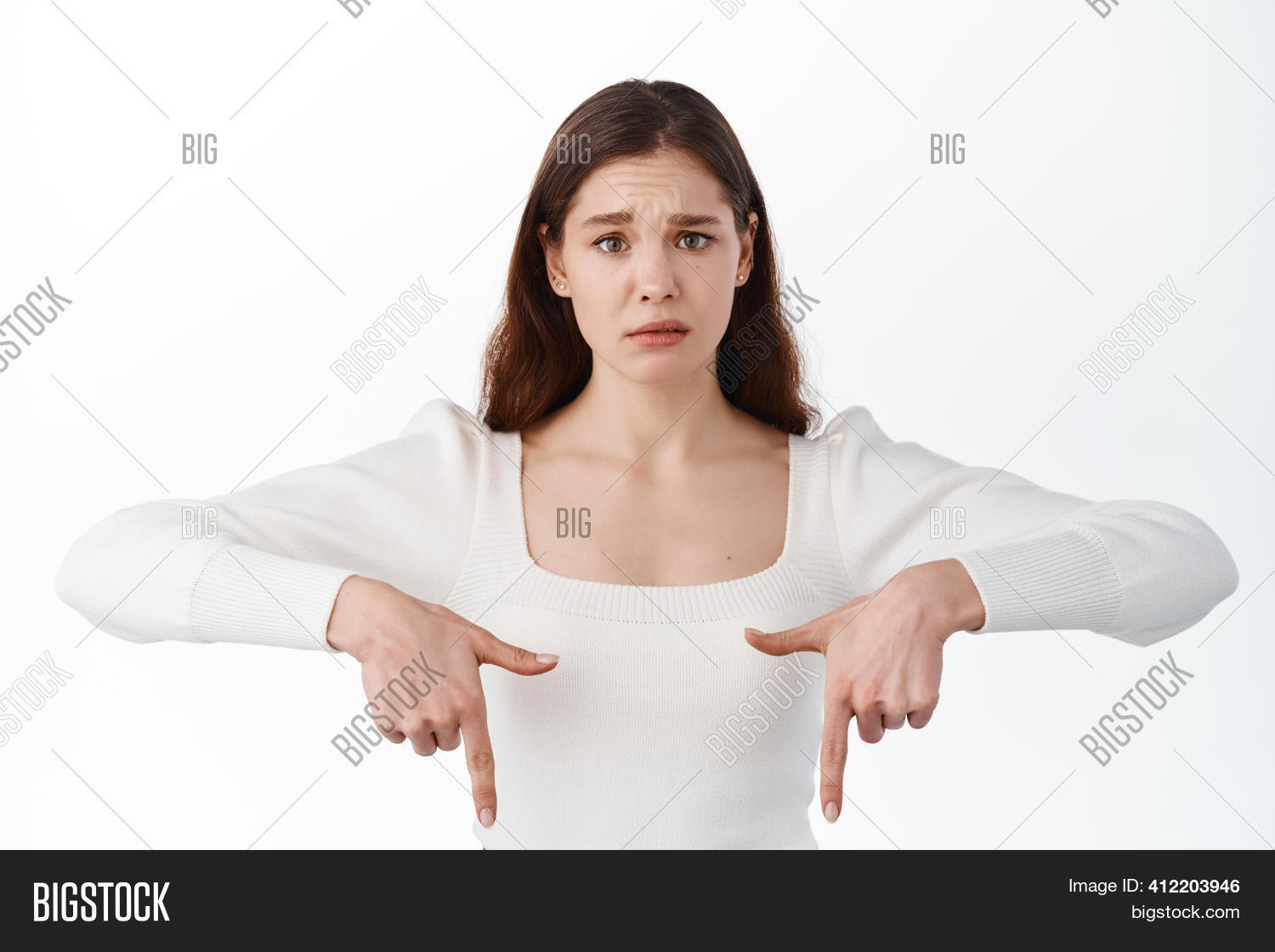 Young Sad Girl Look Image & Photo (Free Trial) | Bigstock