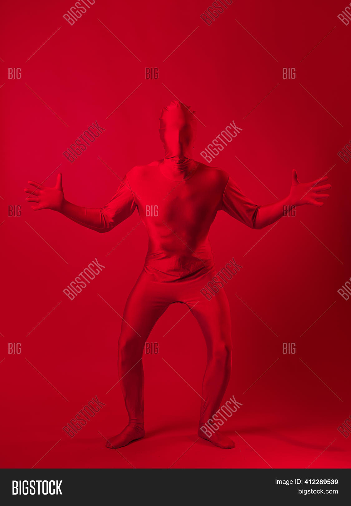 Crazy Red Man On Red Image & Photo (Free Trial) | Bigstock