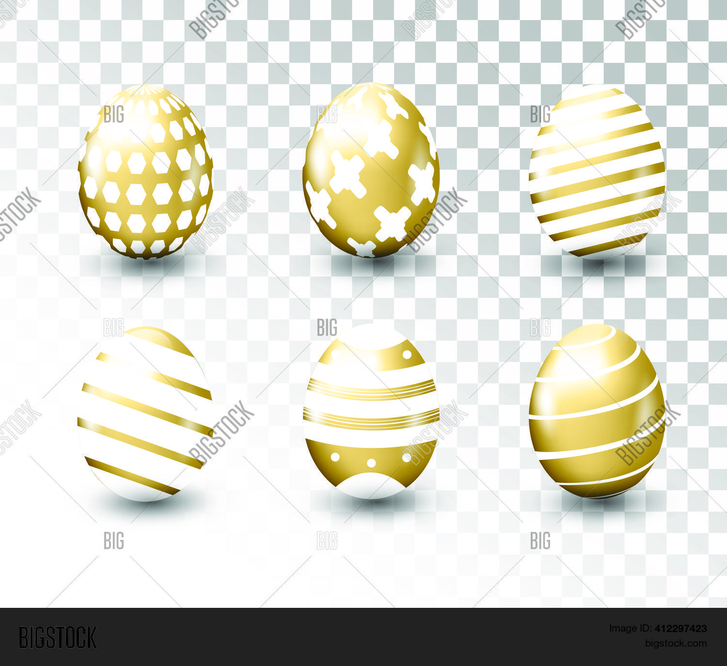 Gold Easter Egg Vector & Photo (Free Trial) | Bigstock