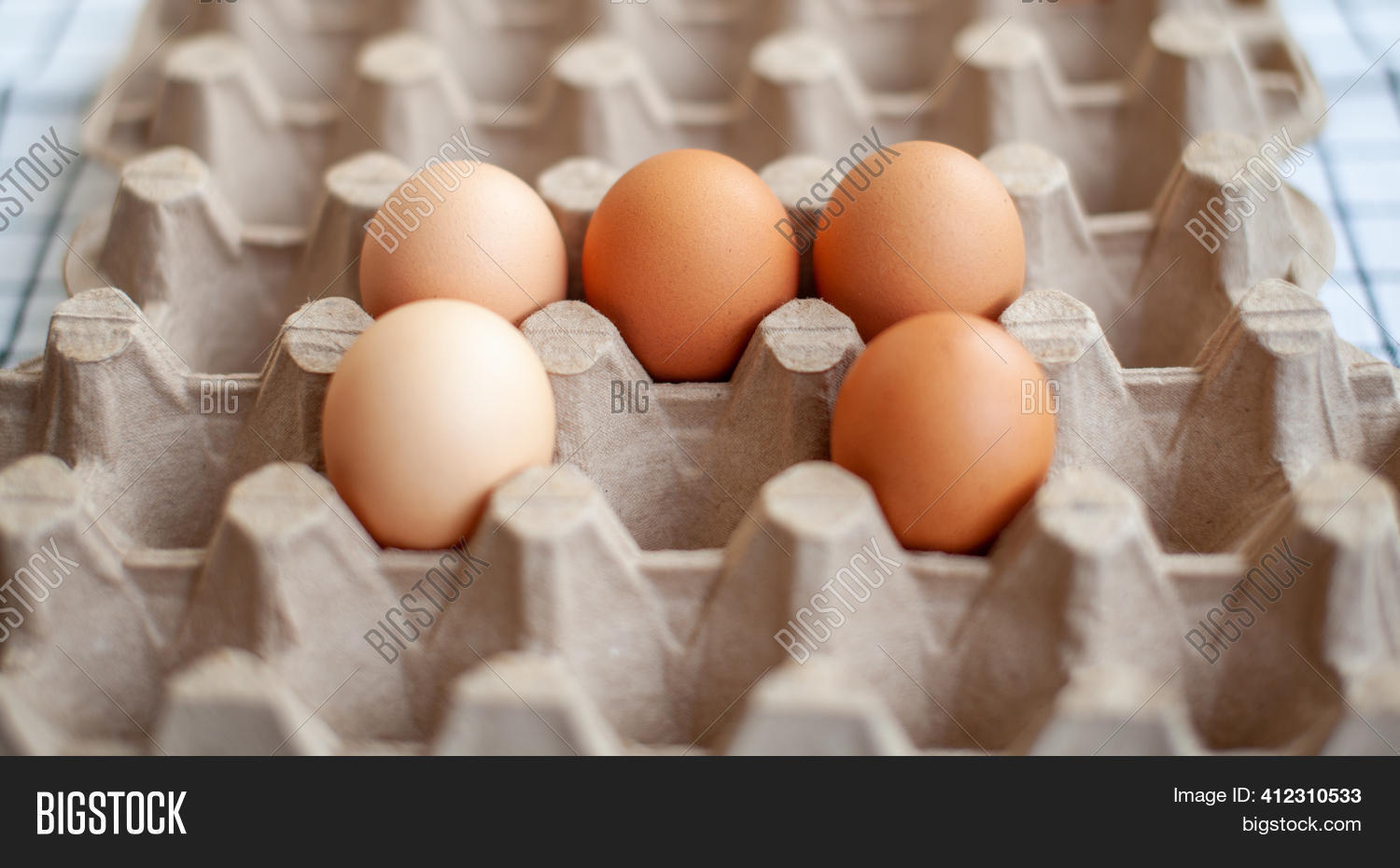 Few Brown Eggs Among Image & Photo (Free Trial) | Bigstock