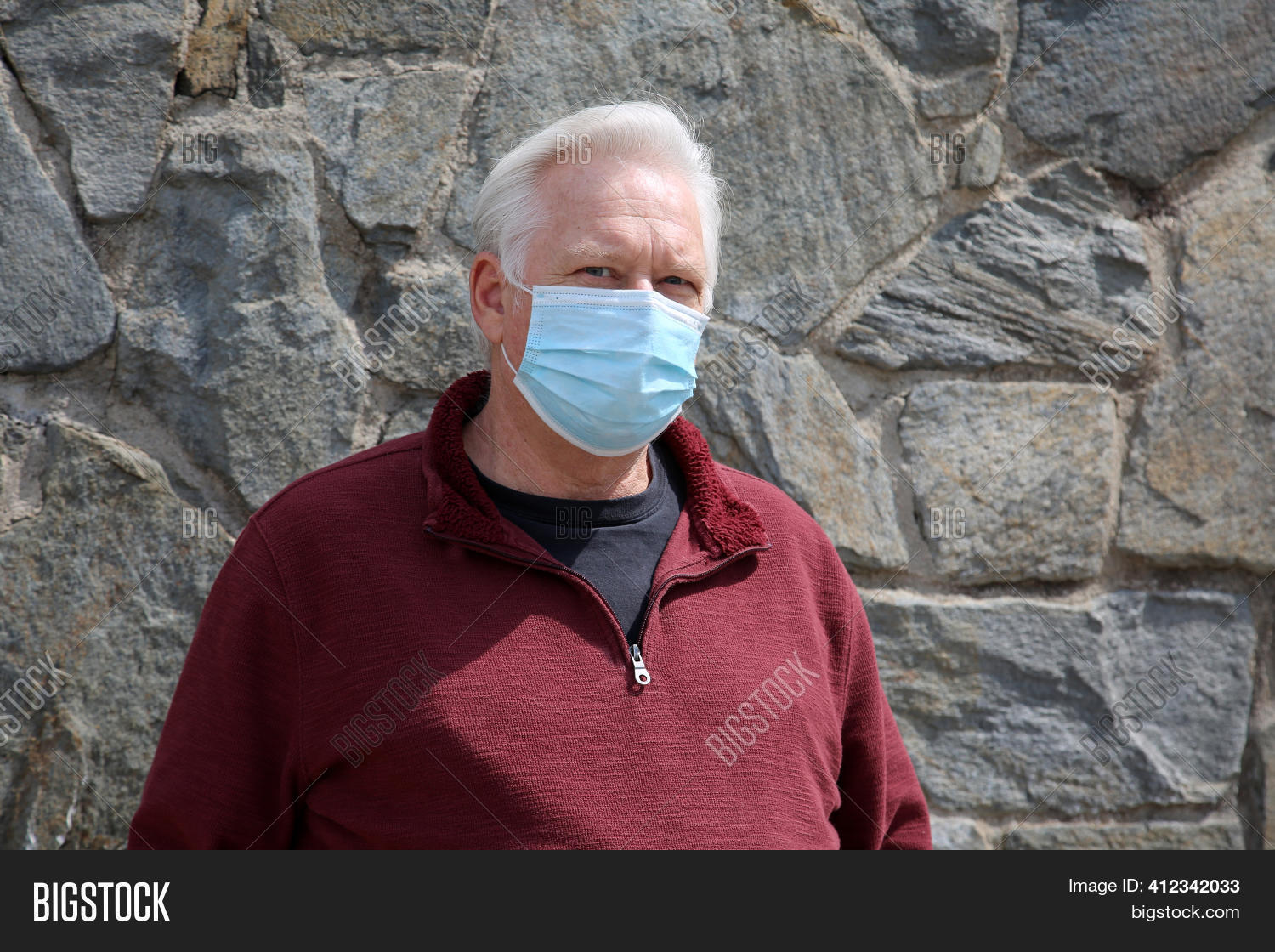 Man Wearing Paper Mask Image & Photo (Free Trial) | Bigstock