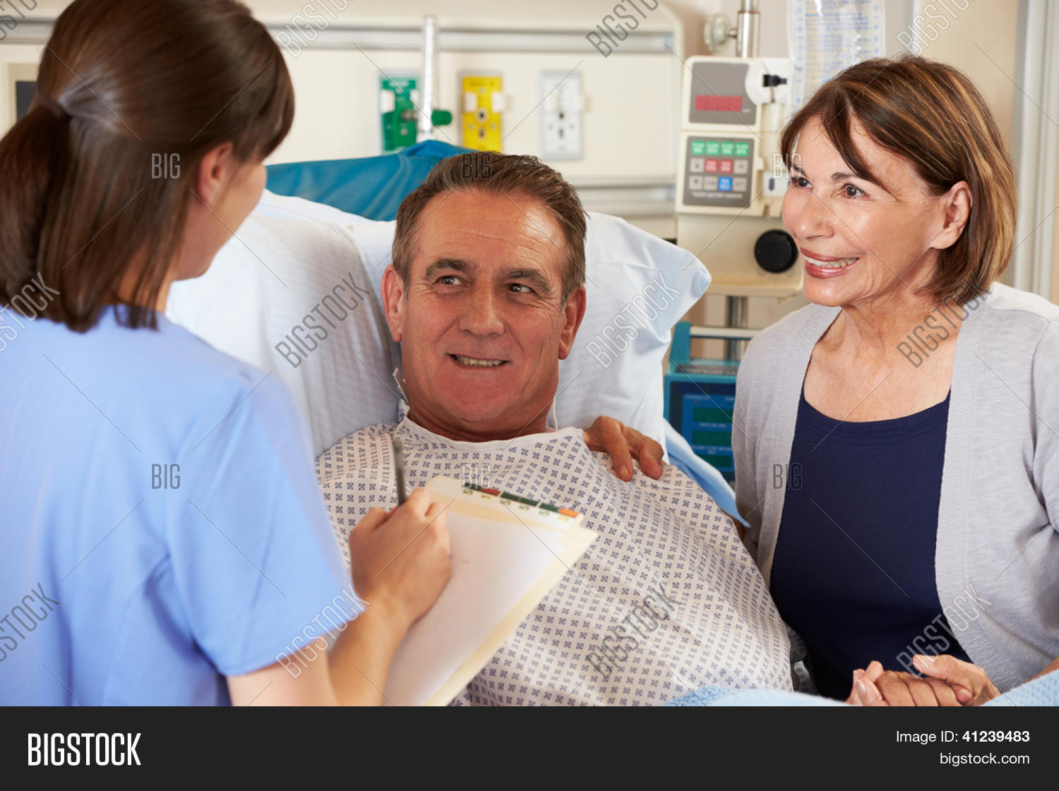 Nurse Talking Couple Image & Photo (Free Trial) | Bigstock