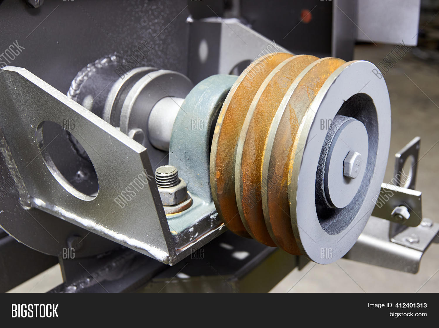 Belt Drive Pulley. Image & Photo (Free Trial) | Bigstock
