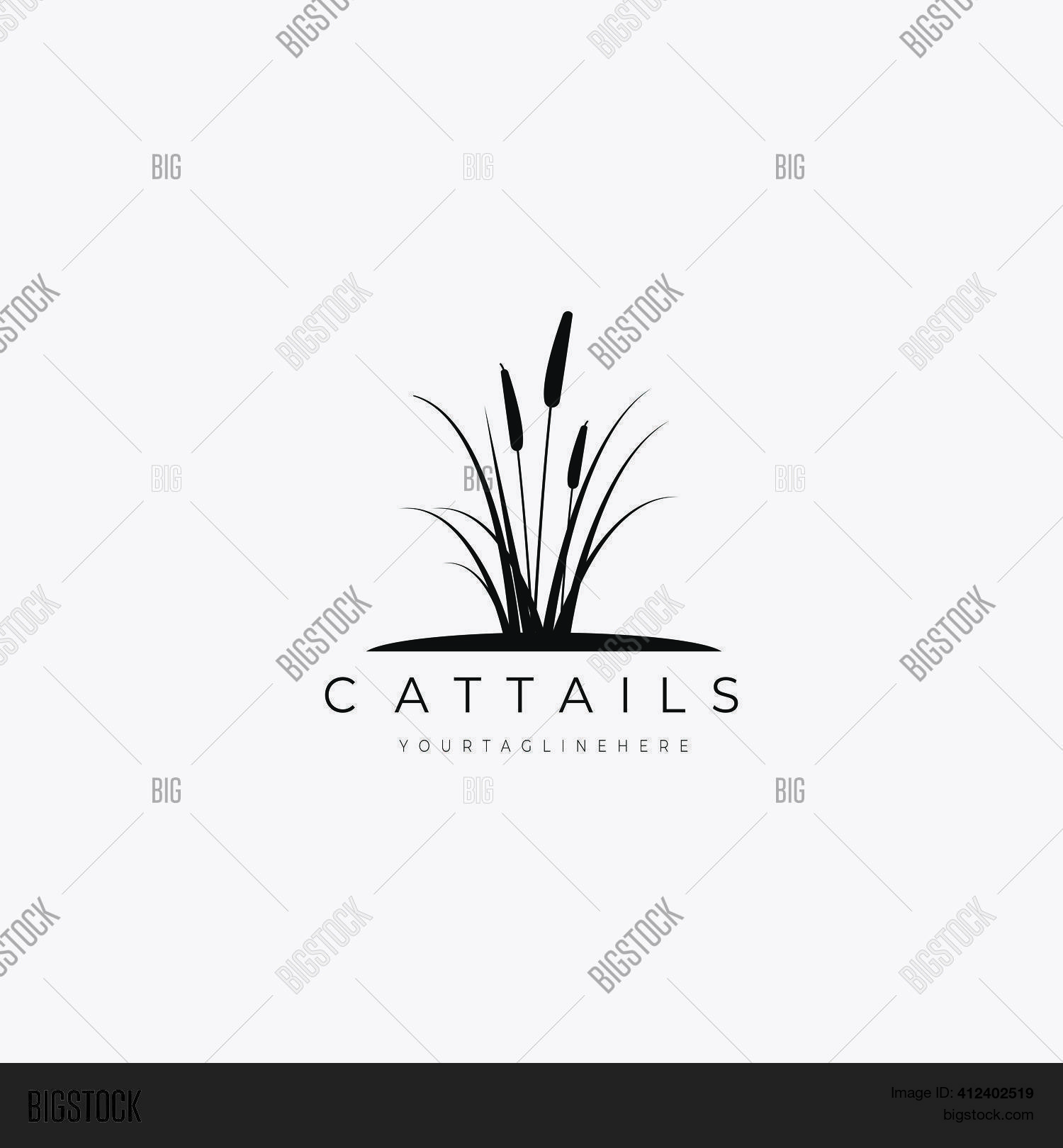 Cattails Logo Vector Vector & Photo (Free Trial) | Bigstock