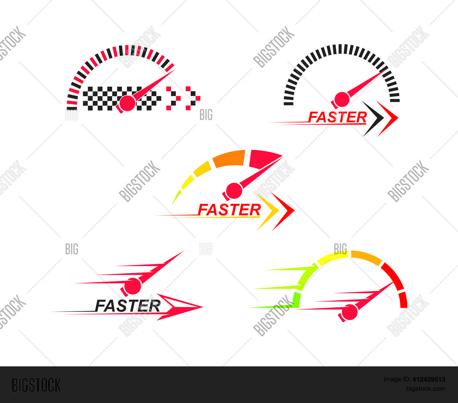 Faster Speed Logo Vector & Photo (Free Trial) | Bigstock