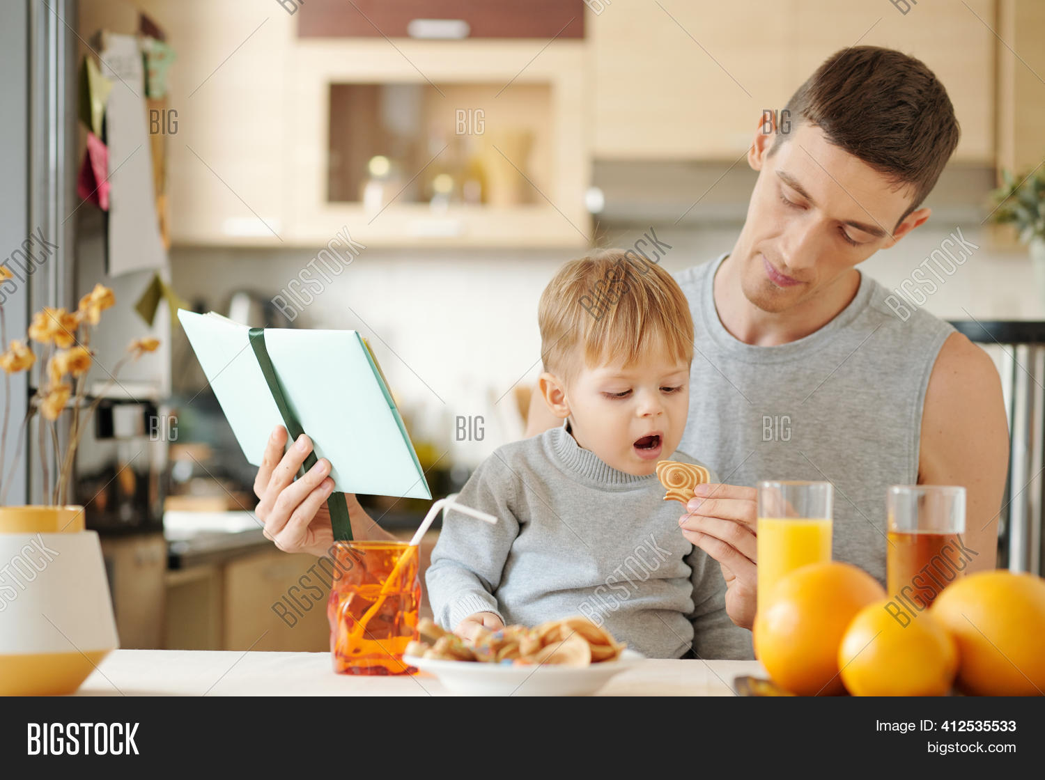 Young Father Reading Image & Photo (Free Trial) | Bigstock