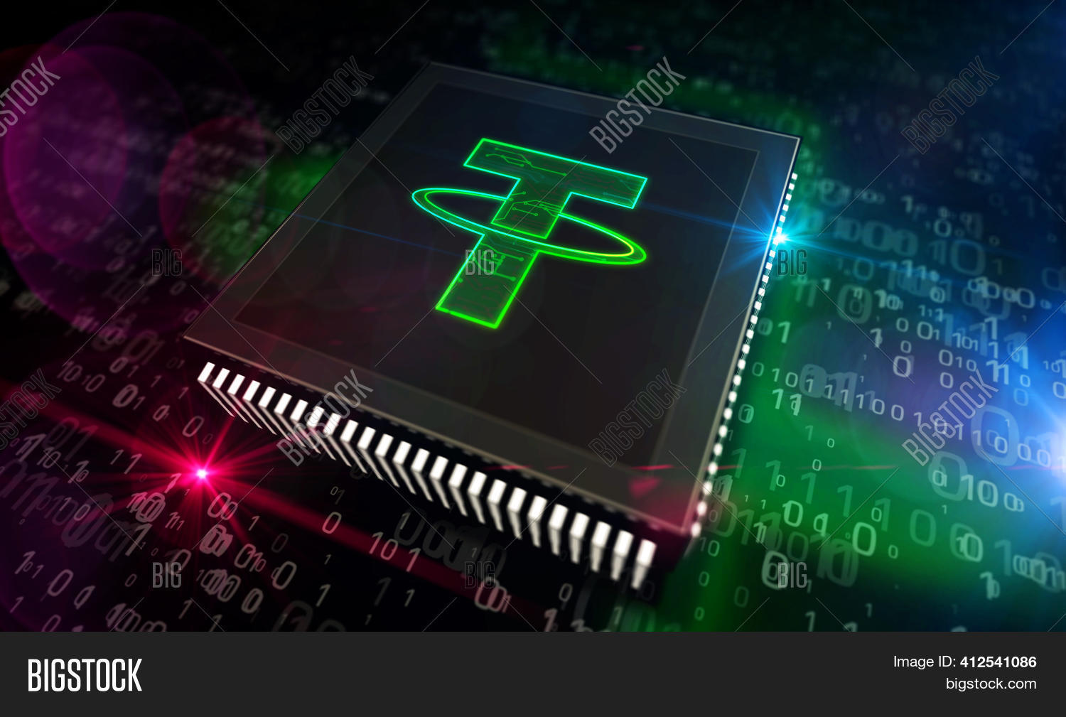 Tether Symbol Abstract Image & Photo (Free Trial) | Bigstock