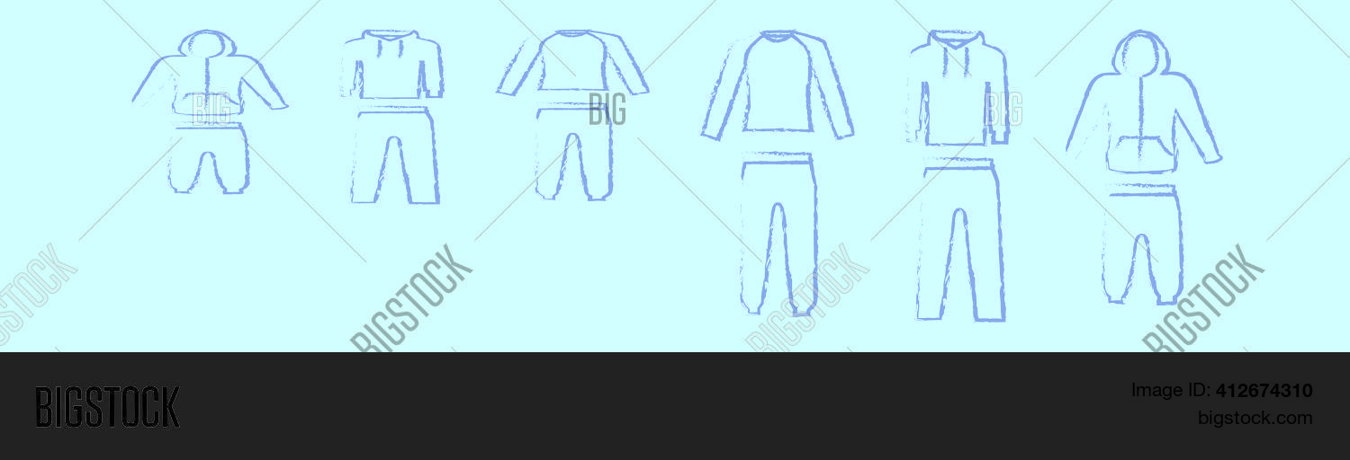 Set Tracksuit Cartoon Vector & Photo (Free Trial) | Bigstock