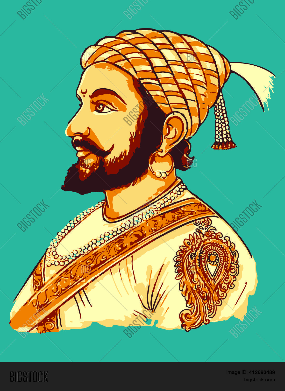 Sketch Chatrapati Vector & Photo (Free Trial) | Bigstock