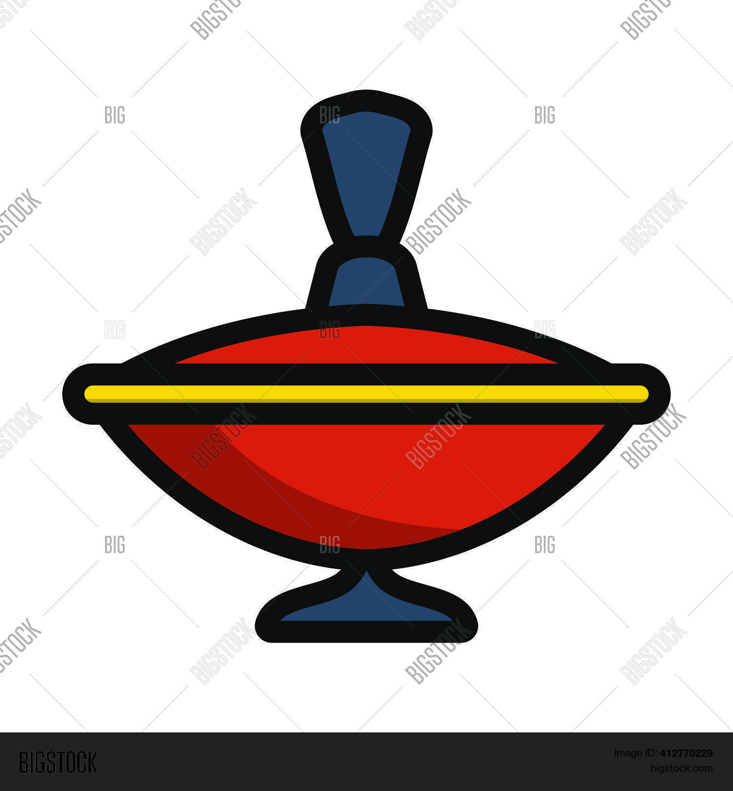 Peg-top Icon. Vector & Photo (Free Trial) | Bigstock