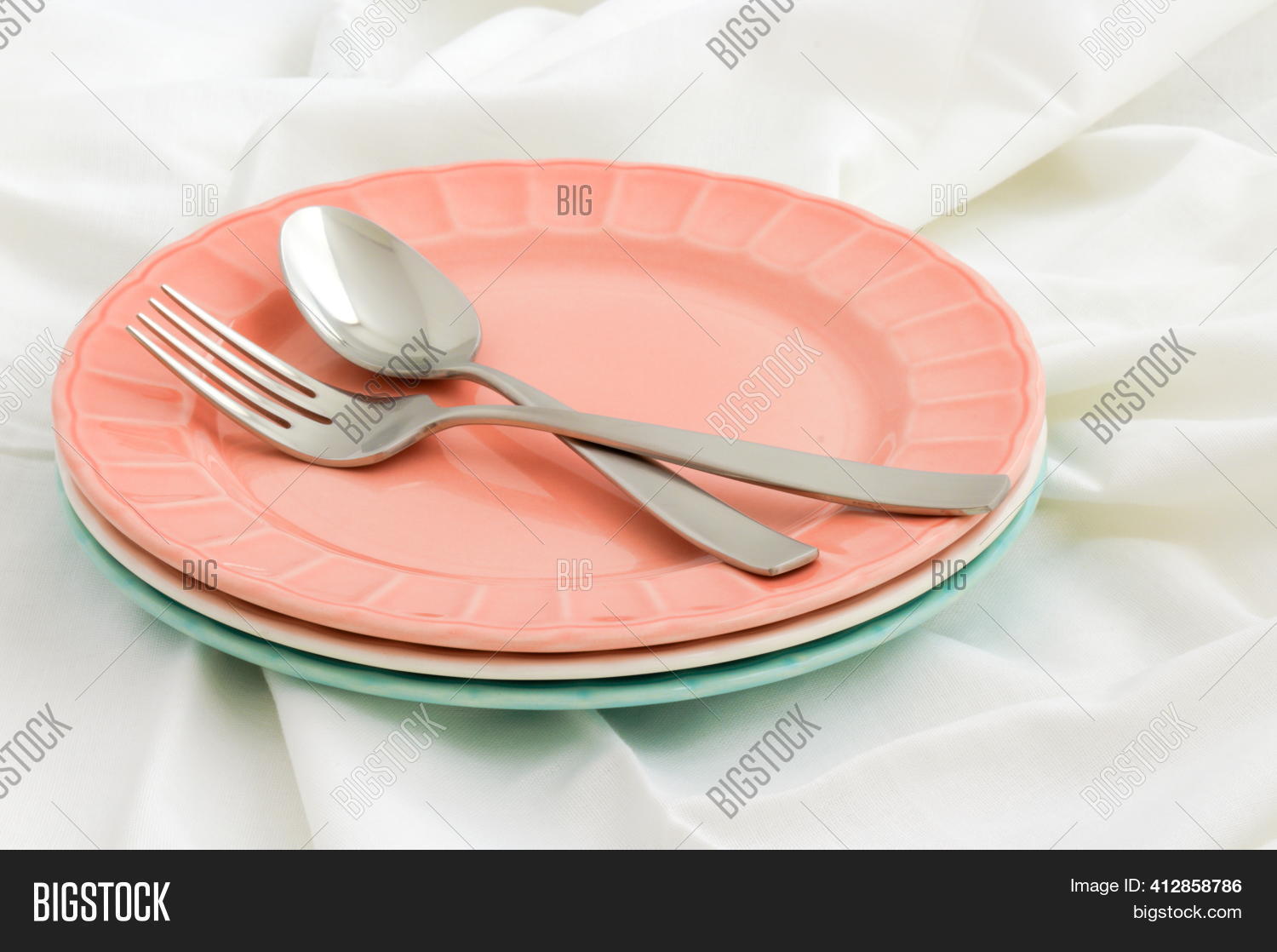 Dinner Plates Set, Image & Photo (Free Trial) | Bigstock