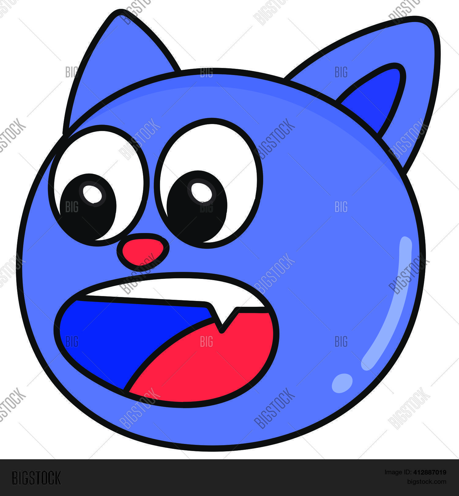 Cat Opened Mouth Vector & Photo (Free Trial) | Bigstock