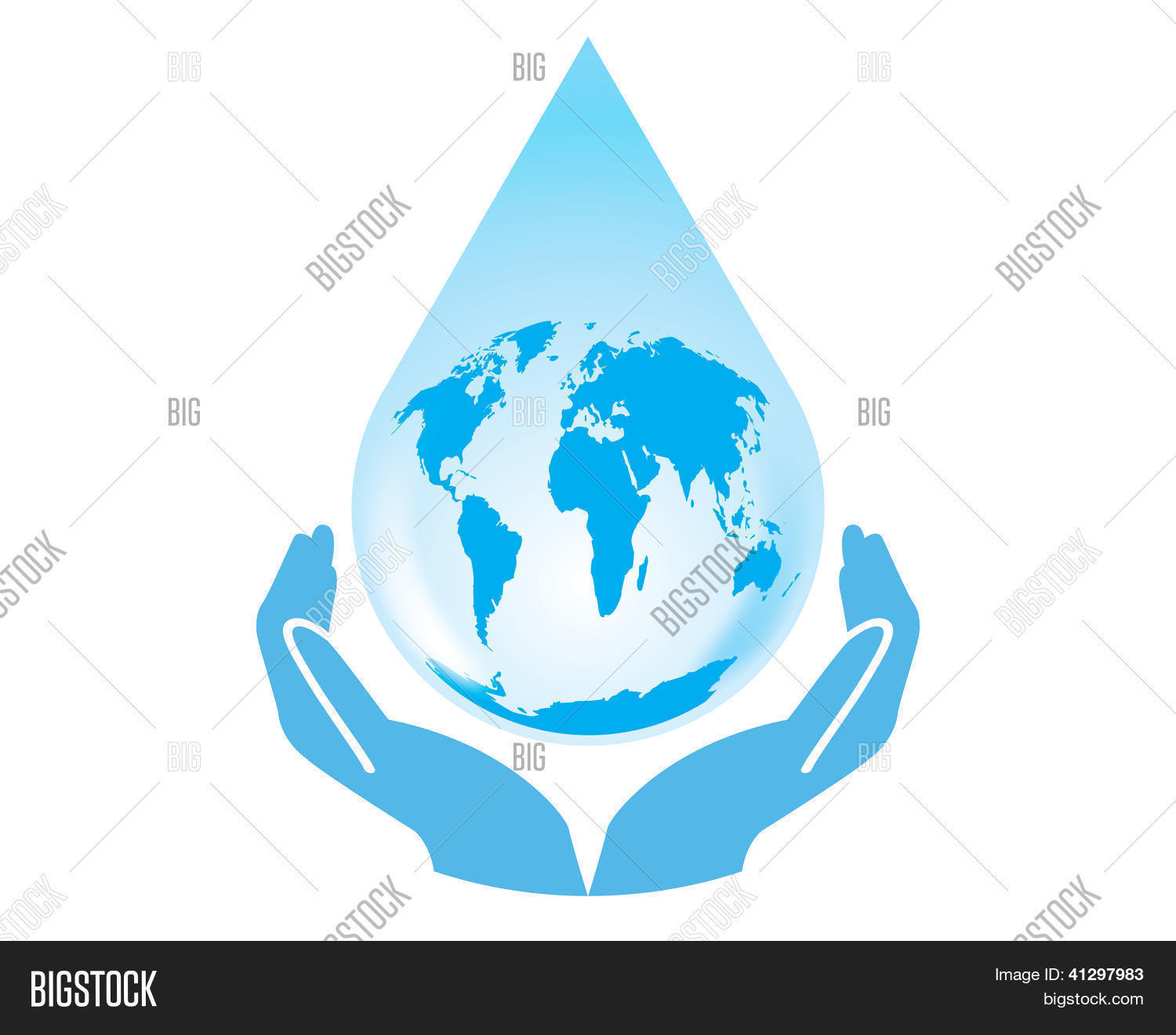 Vector Earth Water Vector & Photo (Free Trial) | Bigstock