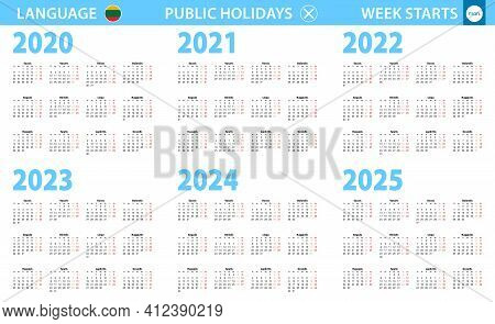 Calendar Lithuanian Vector & Photo (Free Trial) | Bigstock