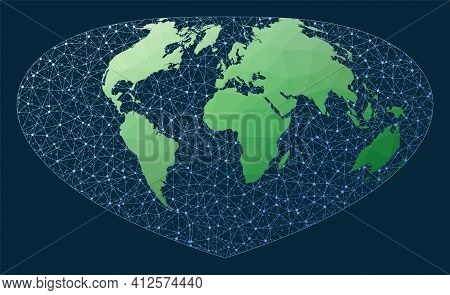 Network Map World. Vector & Photo (Free Trial) | Bigstock