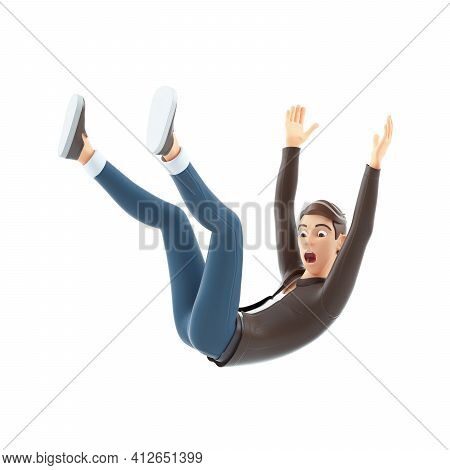 3d Cartoon Man Falling Image & Photo (Free Trial) | Bigstock