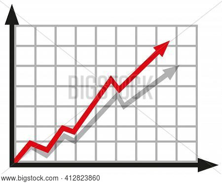 Graph Increase Report Vector & Photo (Free Trial) | Bigstock