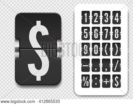 Flip Number Symbol Vector & Photo (Free Trial) | Bigstock