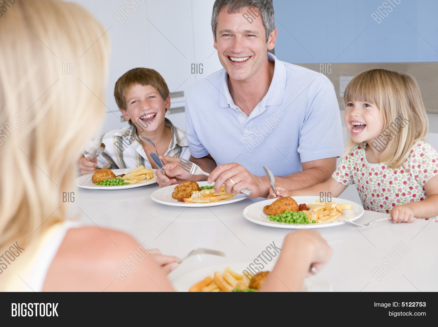 Family Eating Meal, Image & Photo (Free Trial) | Bigstock