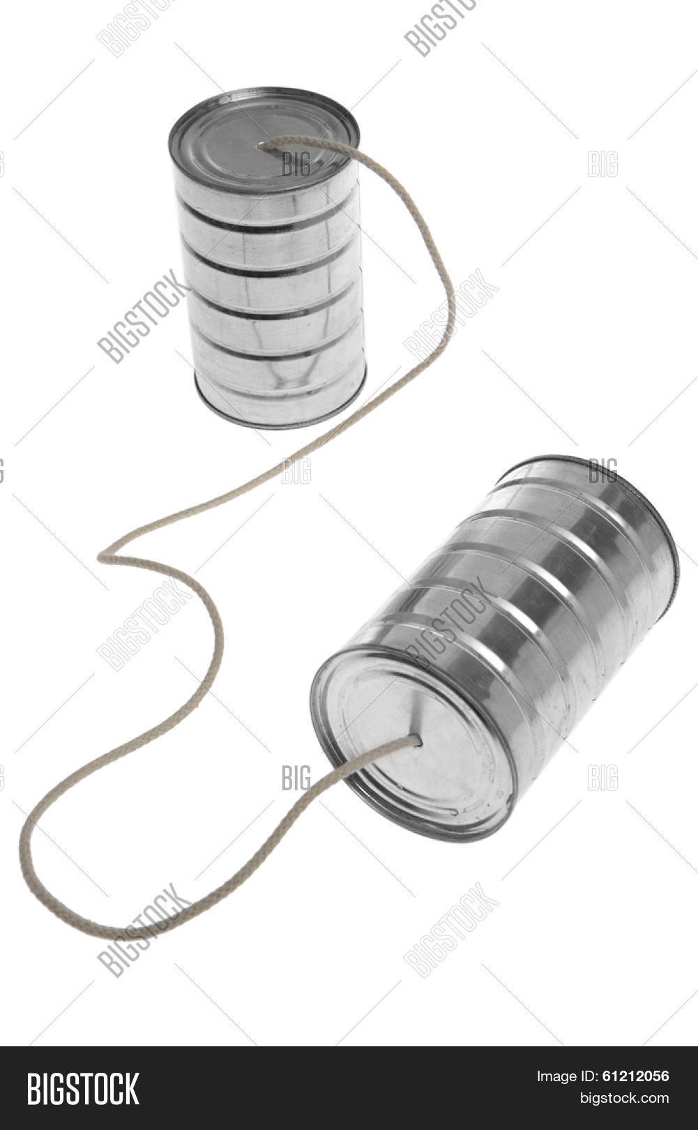 Two Tin Cans Rope Image & Photo (Free Trial) | Bigstock