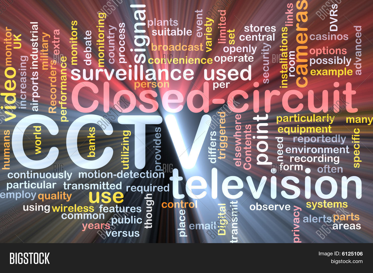 Cctv Word Cloud Box Image & Photo (Free Trial) | Bigstock