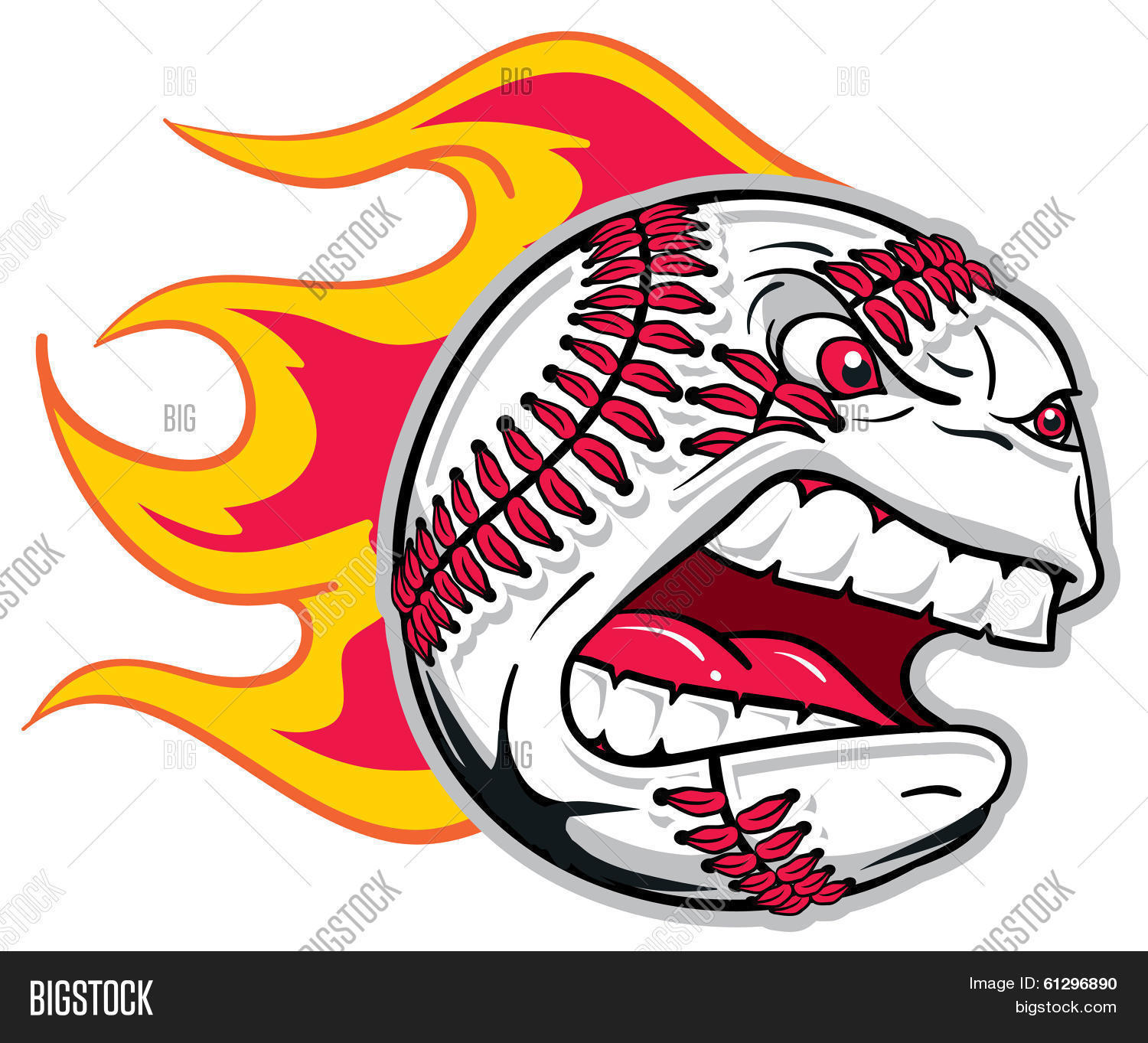 Angry Baseball Vector & Photo (Free Trial) | Bigstock