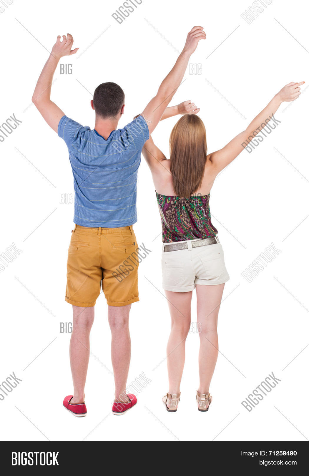 Back View Joyful Image & Photo (Free Trial) | Bigstock