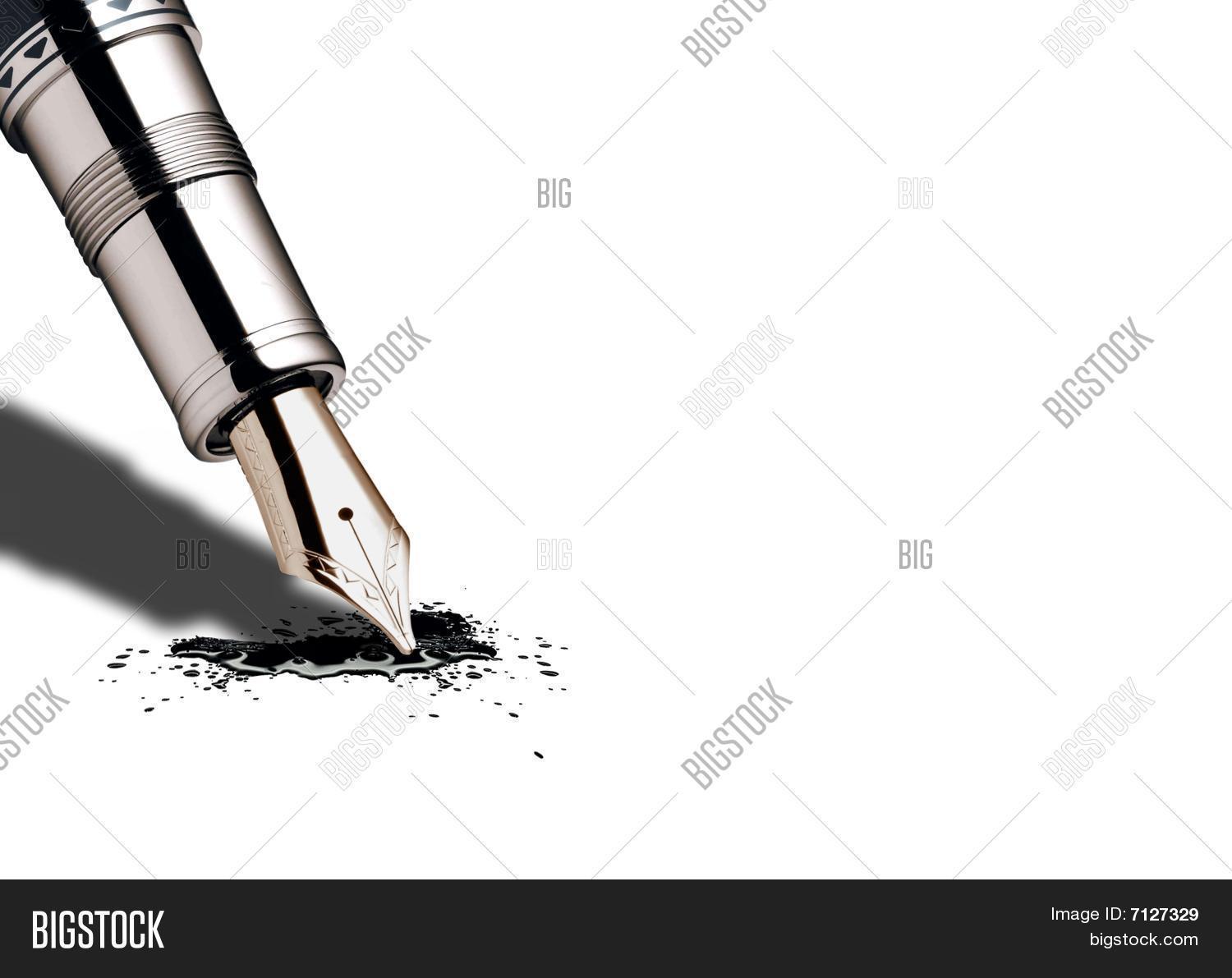 Pen Spilled Ink Image & Photo (Free Trial) | Bigstock