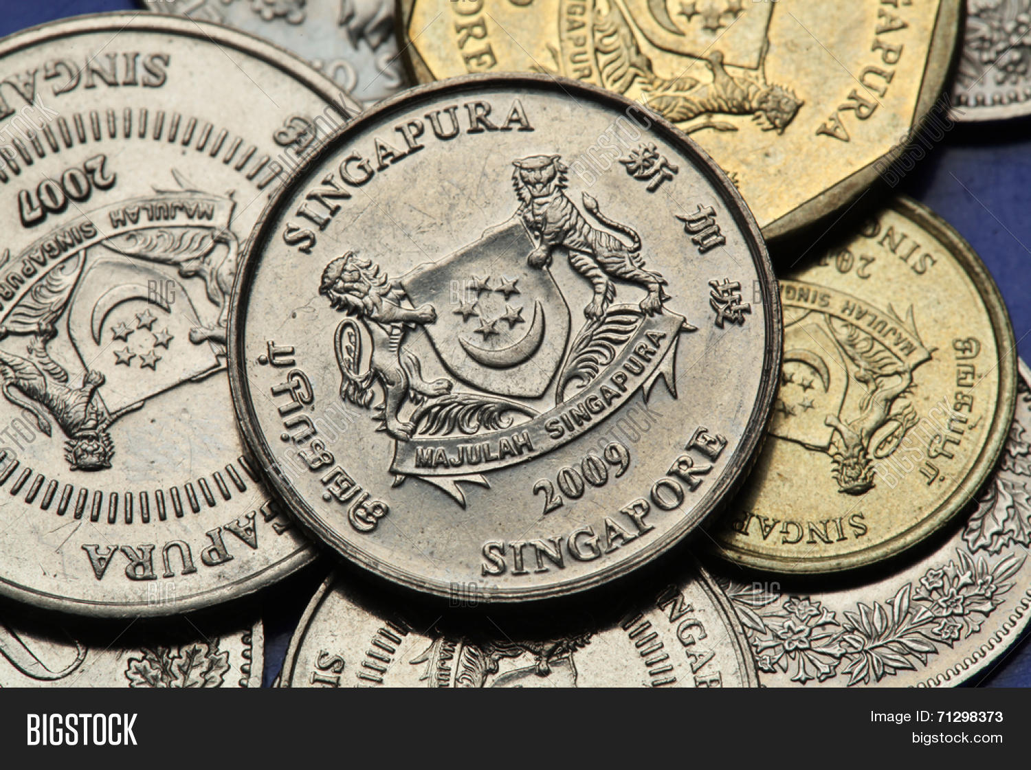 Coins Singapore. Image & Photo (Free Trial) | Bigstock