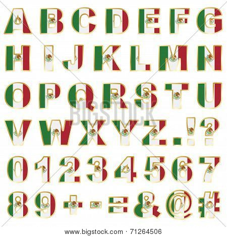 Mexico Alphabet Vector & Photo (Free Trial) | Bigstock