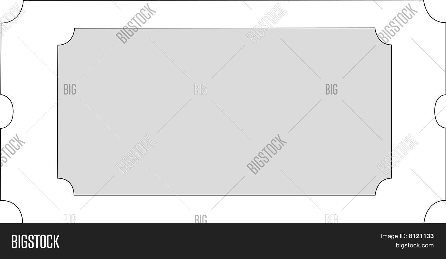 Blank Ticket Vector & Photo (Free Trial) | Bigstock