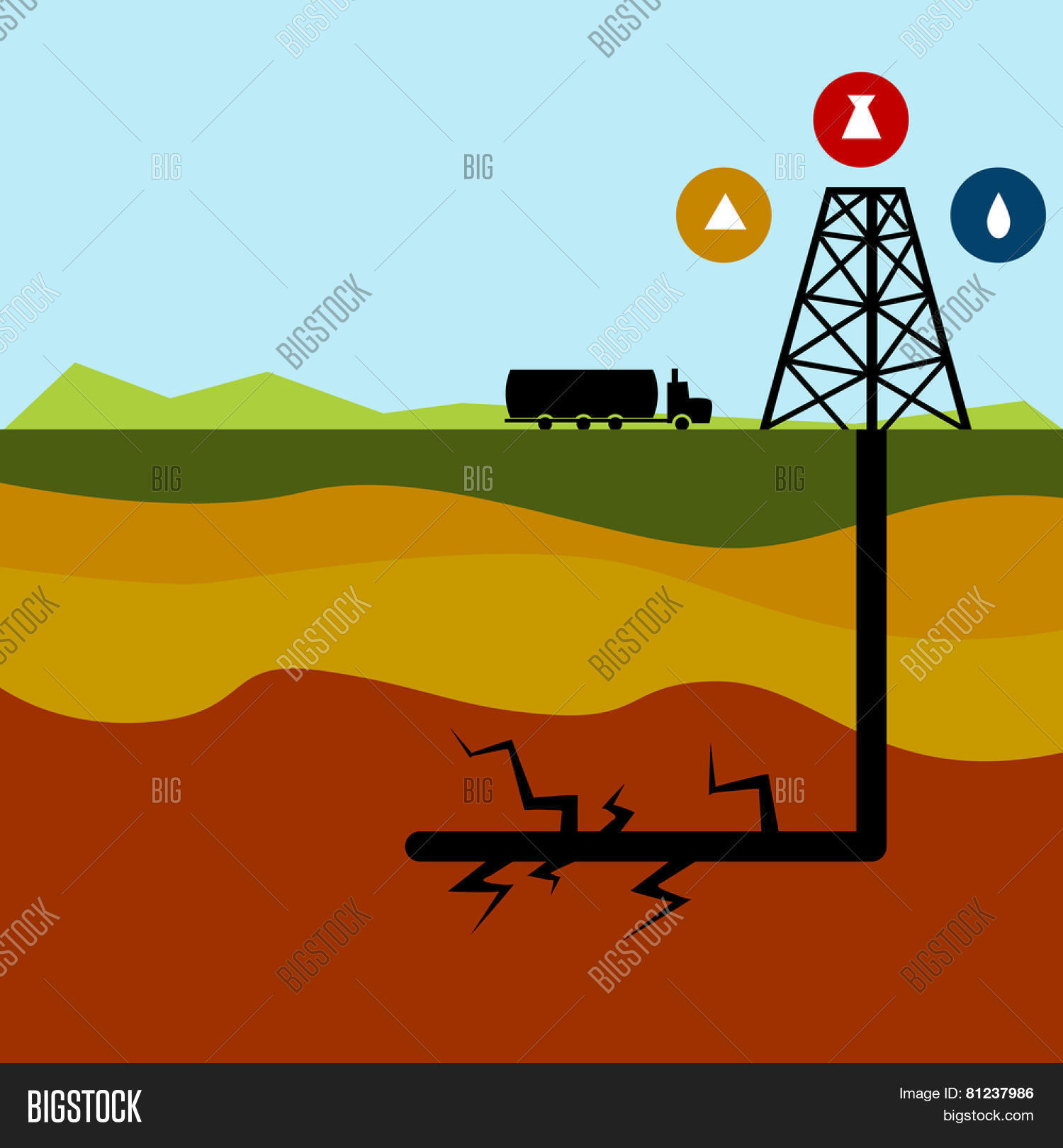 Image Fracking Vector & Photo (Free Trial) | Bigstock